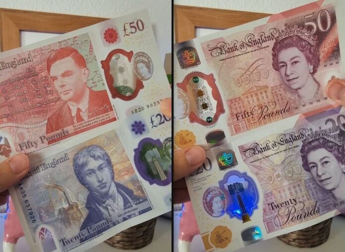 Notas antigas de libra esterlina Inglaterra: como trocar - Apure Guria